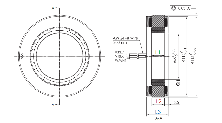 U115 Series Frameless Direct Drive Torque Motors | Robotic Motion Solutions